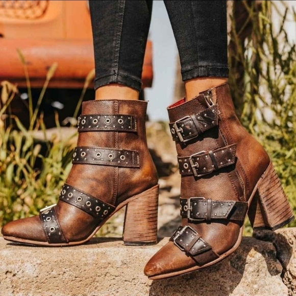 Freebird by Steven | Shoes | Freebird Distressed Leather Studded Joust ...
